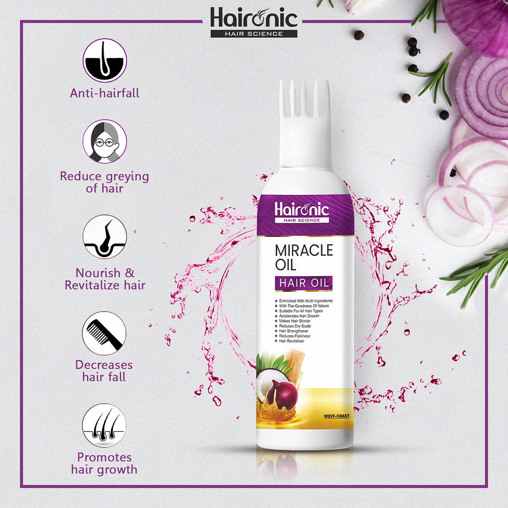 Haironic Hair Science Miracle Hair Oil Enriched With Multi Ingredients ...