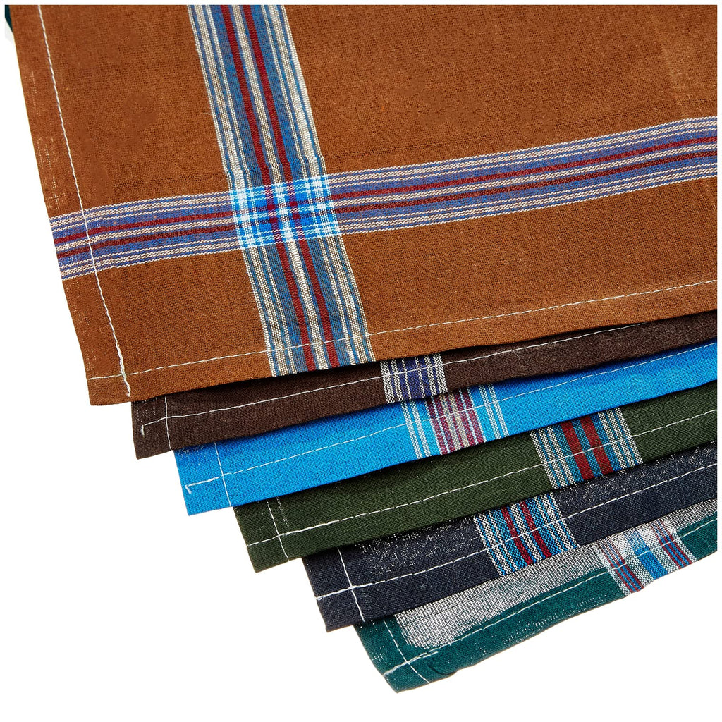 Kuber Industries Cotton 6 Piece Men's Handkerchief Set - Multicolour ...